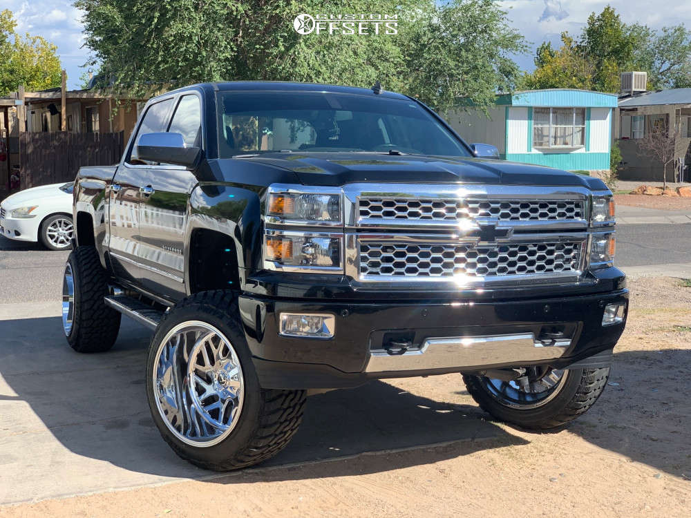 2014 Chevrolet Silverado 1500 with 22x14 -75 Fuel Triton and 35/12.5R22 ...