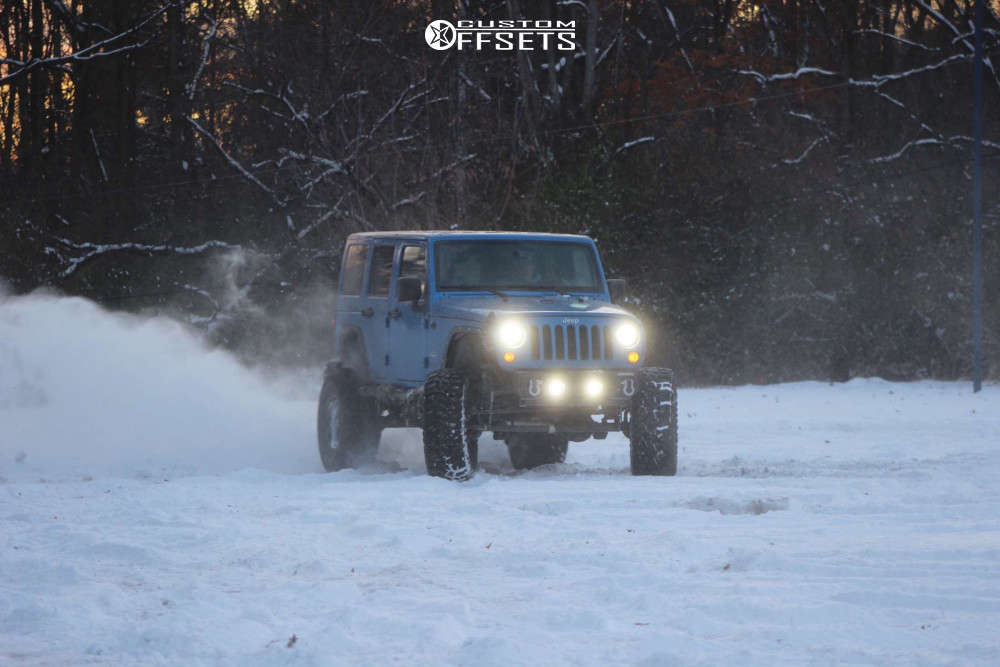 2015 Jeep Wrangler JK with 17x9 -12 Dropstars 657bm and 37/13.5R17 ...