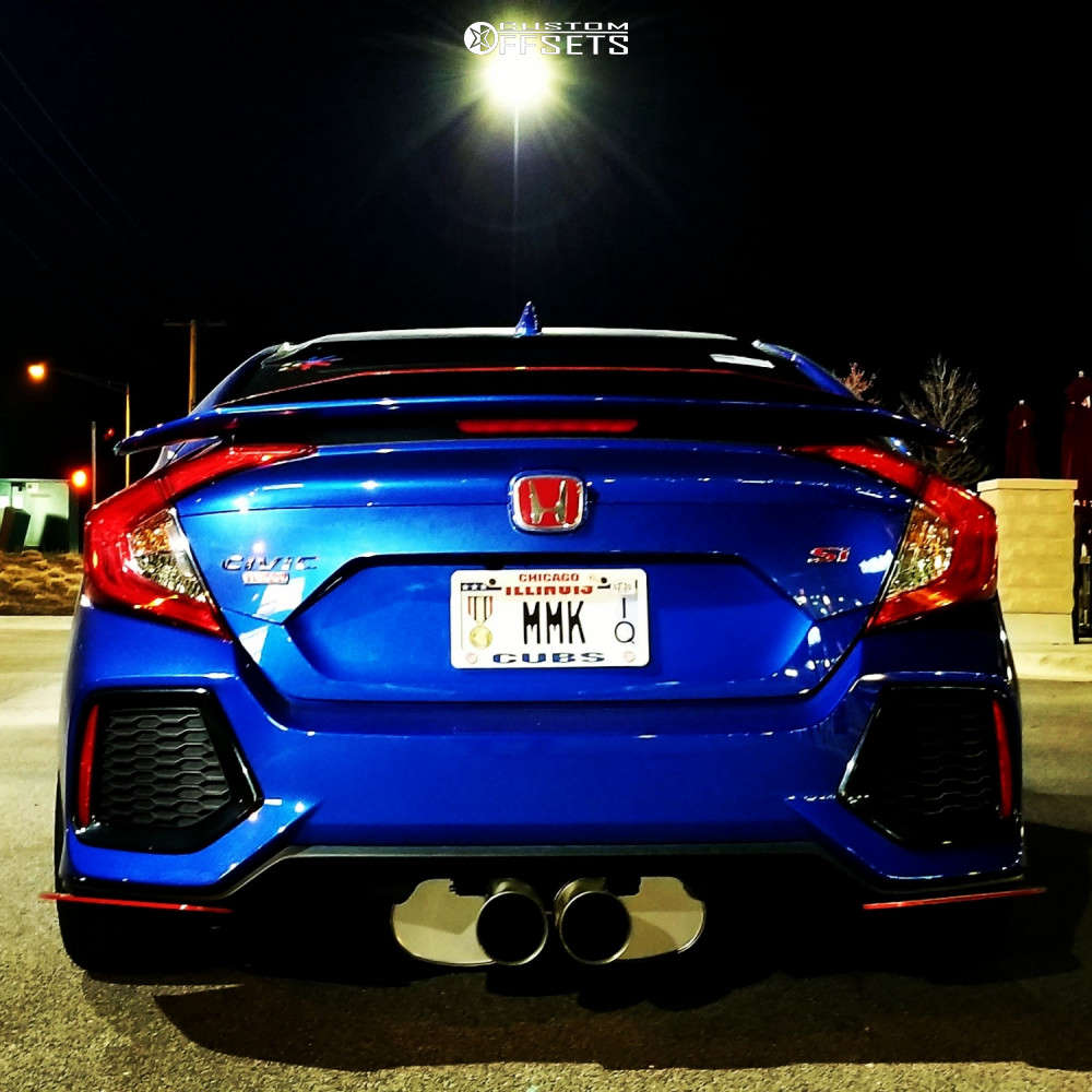 2017 Honda Civic with 17x8.5 31 Advan Racing TC2 and 245/45R17 ...