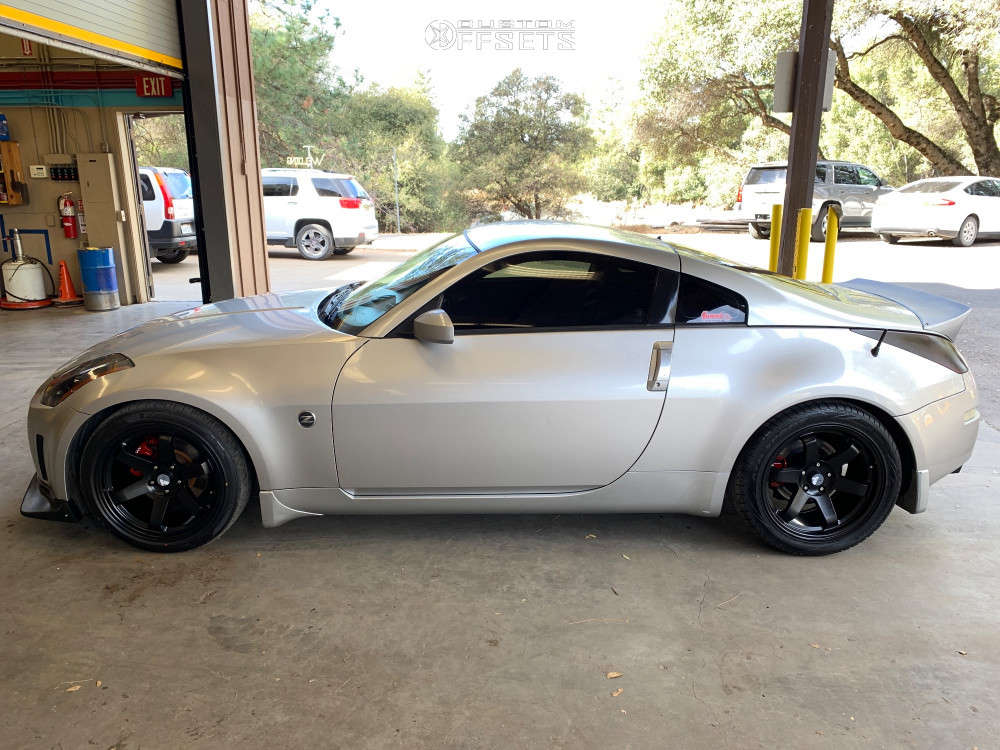 Silver 350z Black Rims