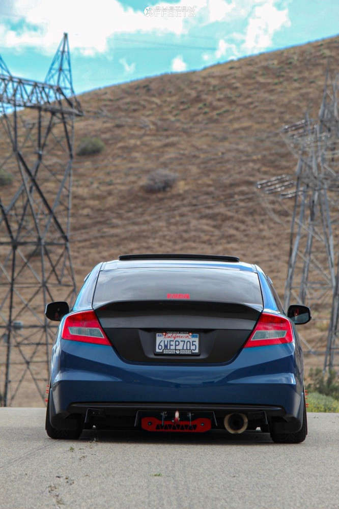 2012 Honda Civic with 18x9 30 MB Wheels Battles and 215/35R18 Federal ...