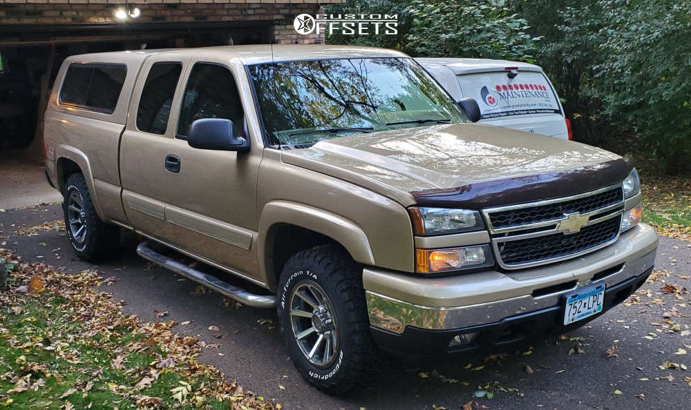 2006 Chevrolet Silverado 1500 with 18x9 12 Vision Turbine and 32/12 ...