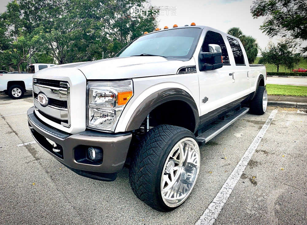 2016 Ford F-250 Super Duty with 24x14 -73 American Force Atom Ss and ...