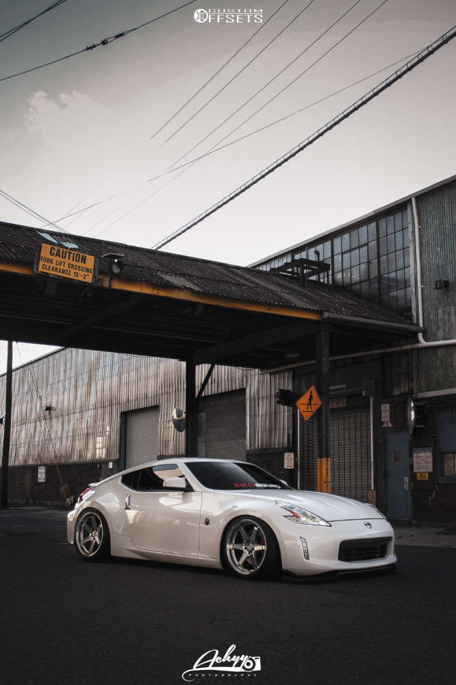 2014 Nissan 370Z with 19x10.5 22 ESR Sr07 and 245/30R19 Federal 595 Rs ...