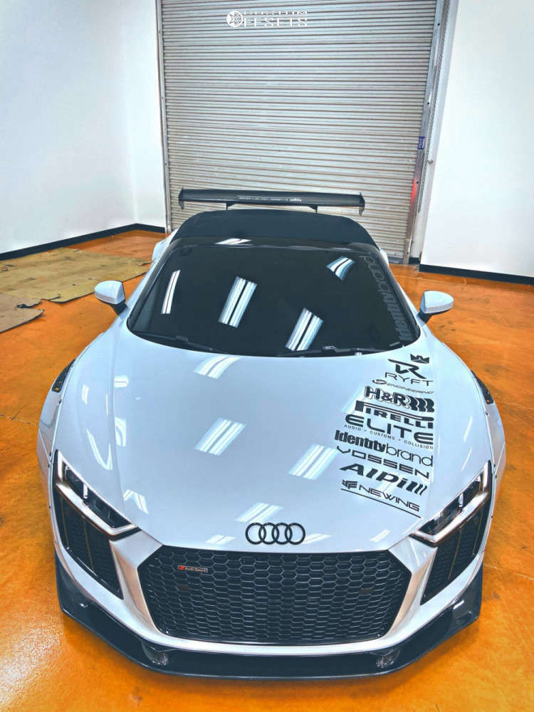 2018 Audi R8 with 20x8.5 -5 Vossen Forged Evo 5R 3-piece and 235/30R20 ...