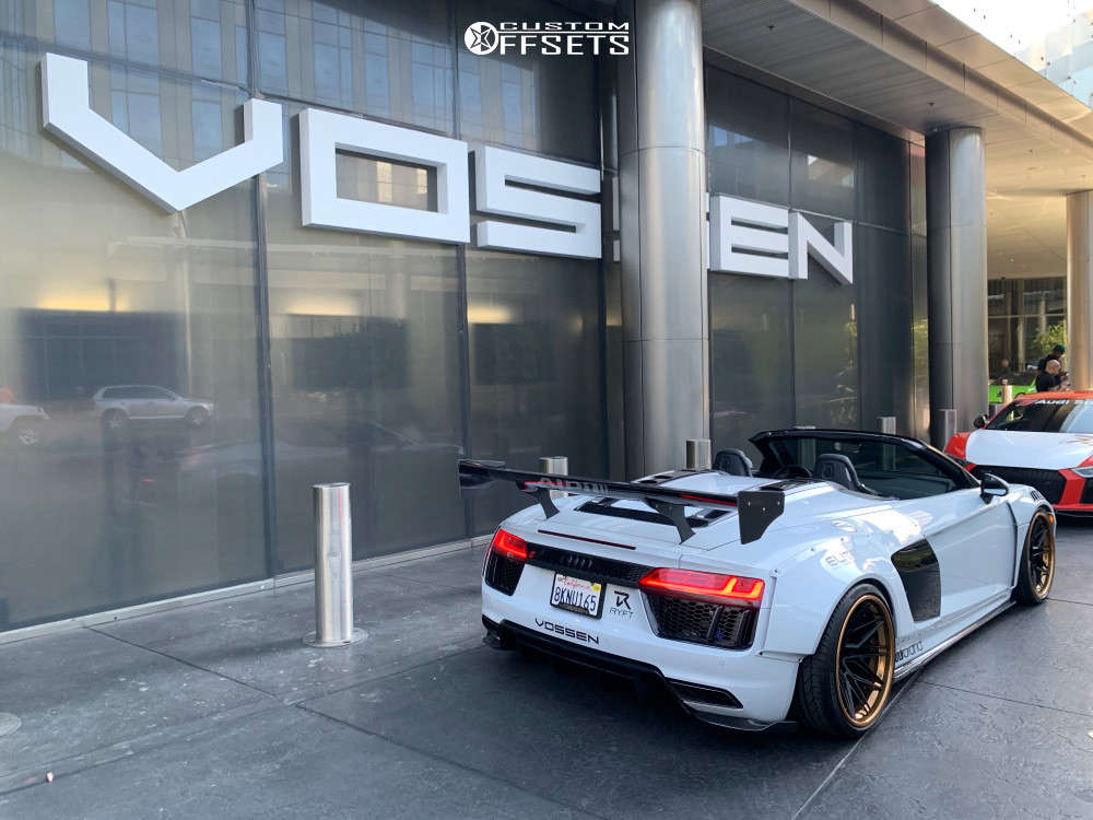 2018 Audi R8 with 20x8.5 -5 Vossen Forged Evo 5R 3-piece and 235/30R20 ...