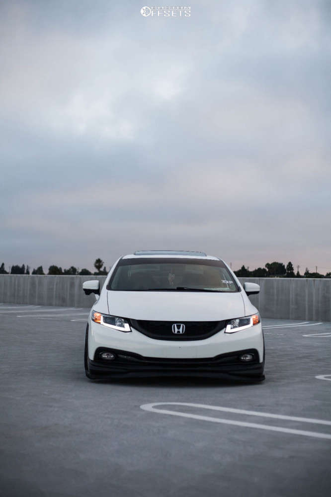 2014 Honda Civic with 17x9 20 MST Mt07 and 205/40R17 Nitto Neo Gen and ...