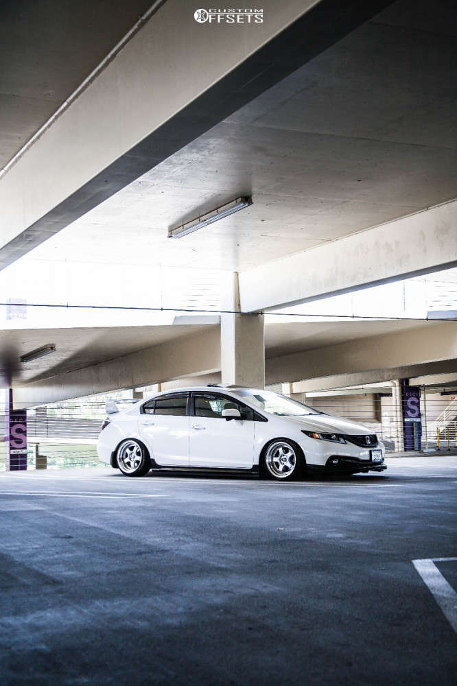 2014 Honda Civic with 17x9 20 MST Mt07 and 205/40R17 Nitto Neo Gen and ...