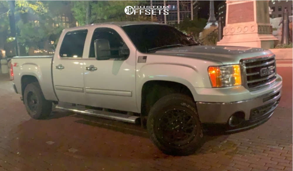 2012 GMC Sierra 1500 with 18x9 12 Vision Rocker and 255/65R18 Goodyear ...