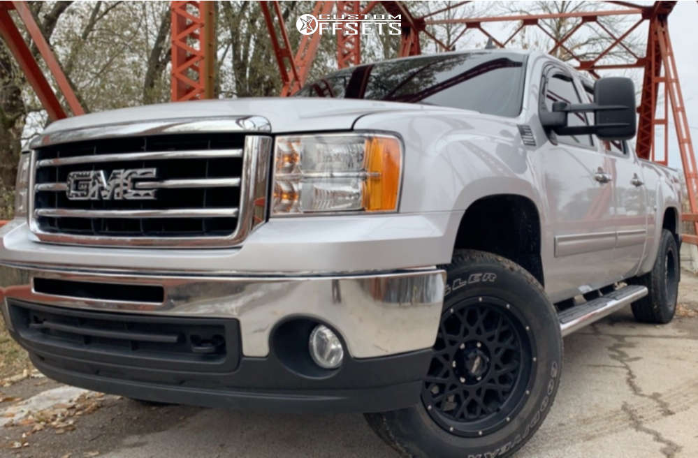 2012 GMC Sierra 1500 with 18x9 12 Vision Rocker and 255/65R18 Goodyear ...