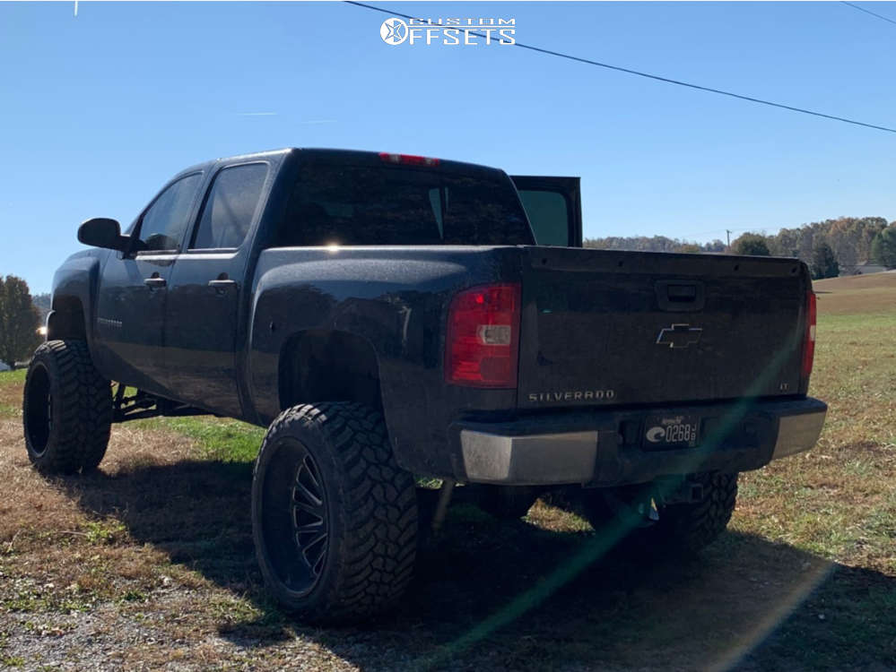 2008 Chevrolet Silverado 1500 with 24x14 -72 Tuff T2a and 37/13.5R24 ...