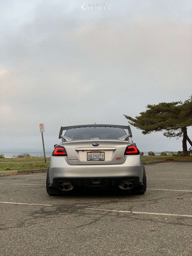 2016 Subaru WRX STI with 19x9.5 10 Work Meister S1 3P and 225/30R19 ...