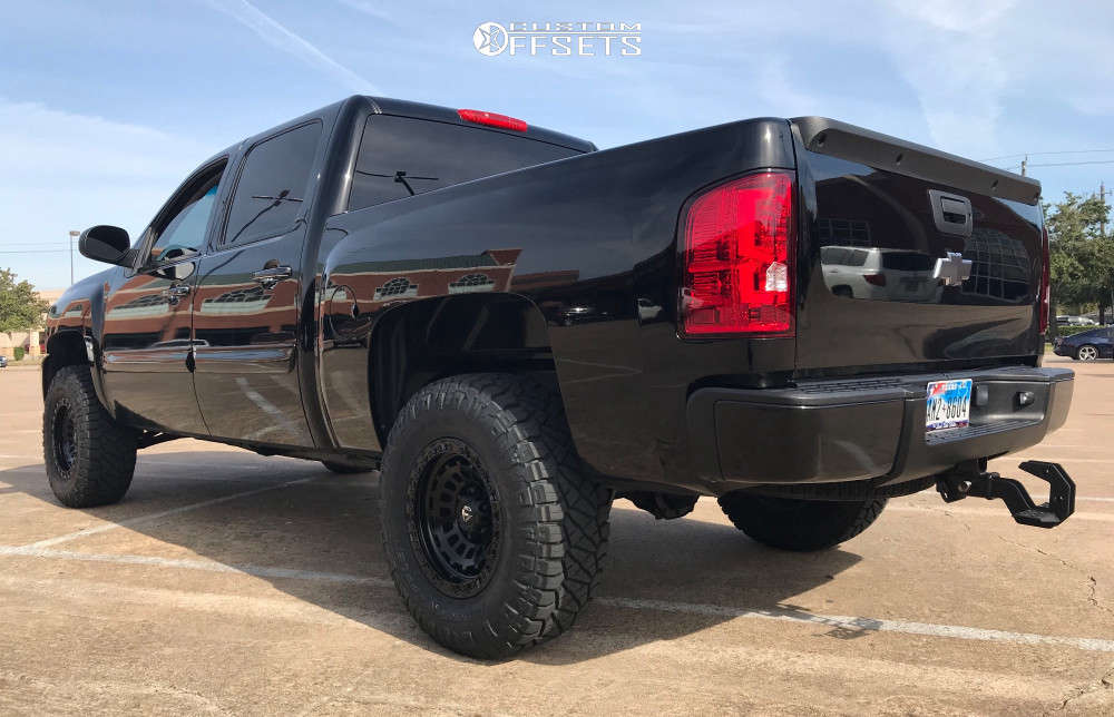 2010 Chevrolet Silverado 1500 with 17x9 1 Fuel Zephyr and 295/70R17 ...