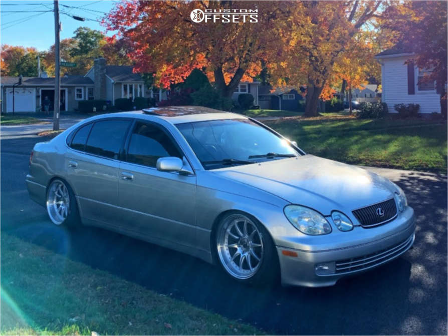 2001 Lexus GS300 with 18x9.5 15 Aodhan Ds07 and 215/40R18 Nankang NS-25 ...