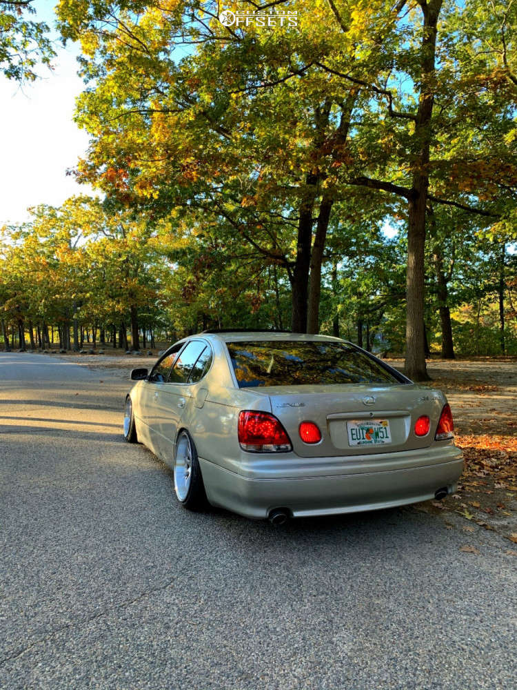 2001 Lexus GS300 with 18x9.5 15 Aodhan Ds07 and 215/40R18 Nankang NS-25 ...