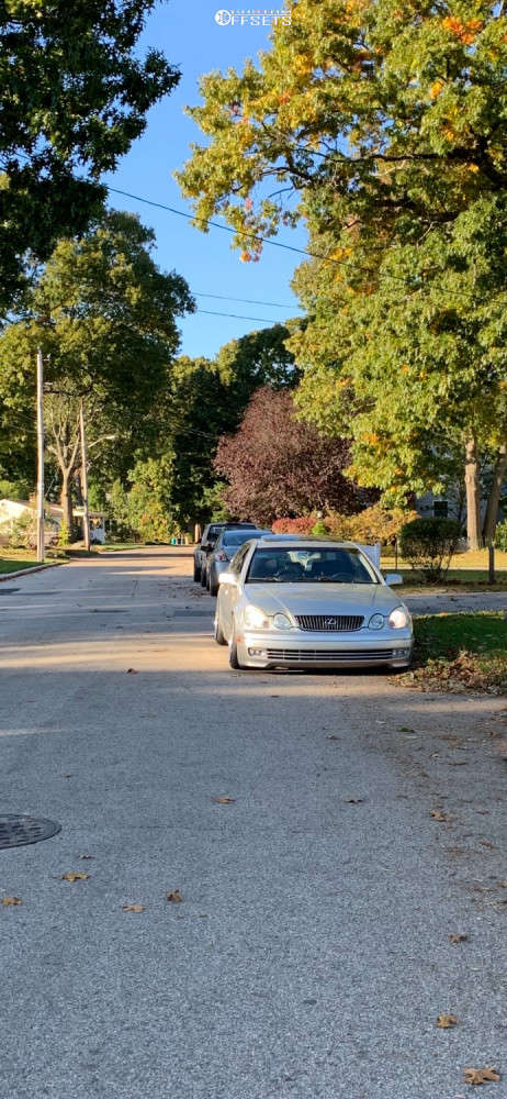 2001 Lexus GS300 with 18x9.5 15 Aodhan Ds07 and 215/40R18 Nankang NS-25 ...