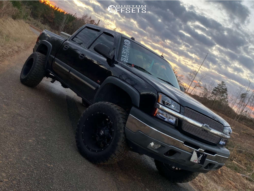 2005 Chevrolet Silverado 1500 with 20x12 -44 Dropstars 645b and 35/12 ...