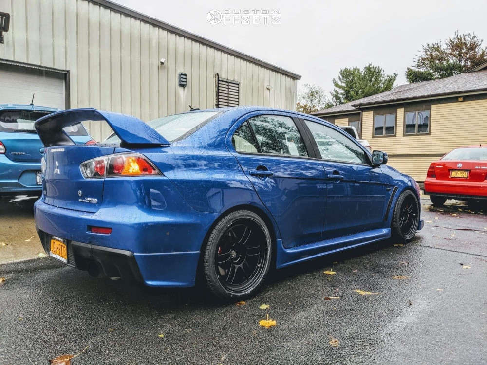 2015 Mitsubishi Lancer Wheel Offset Tucked Coilovers | 842988 | Custom ...