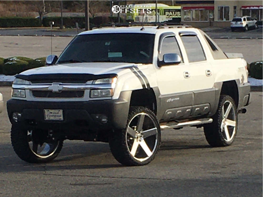 2003 Chevrolet Avalanche 1500 with 26x10 31 DUB Baller and 35/13.5R26 ...