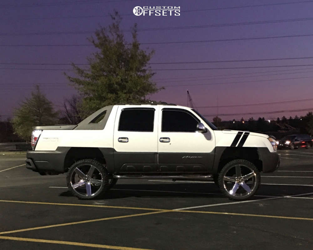 2003 Chevrolet Avalanche 1500 with 26x10 31 DUB Baller and 35/13.5R26 ...