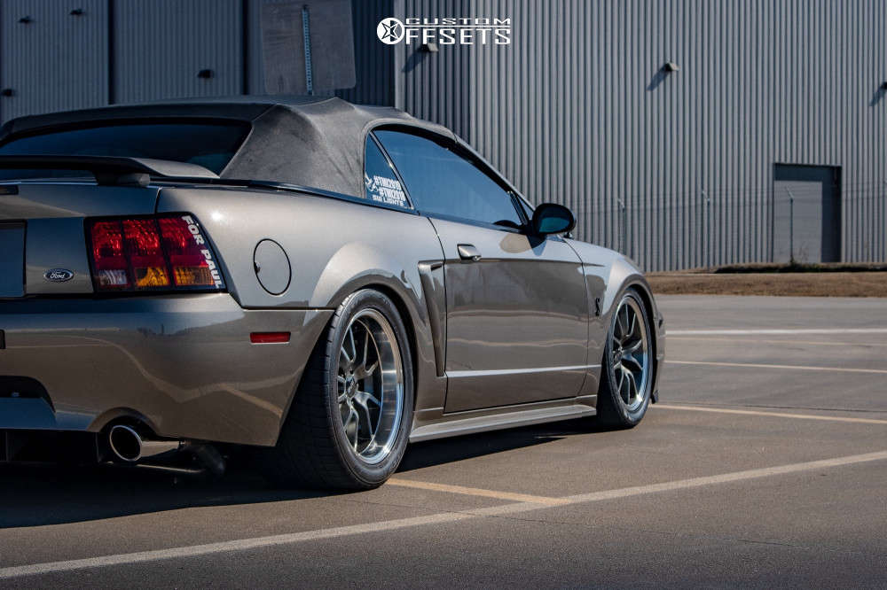 2001 Ford Mustang with 17x9 30 SVE FR500 and 245/45R17 Nitto NT555 G2 ...