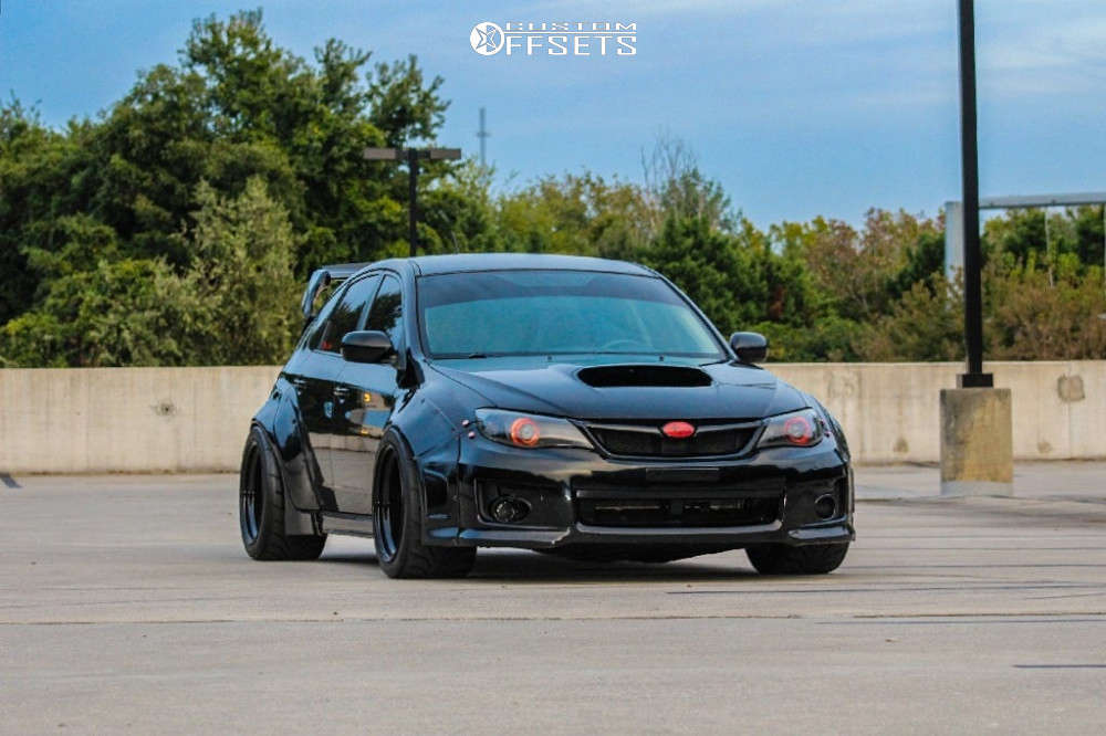 2011 Subaru WRX with 18x12 6 Rotiform Forged Six and 305/35R18 Toyo ...