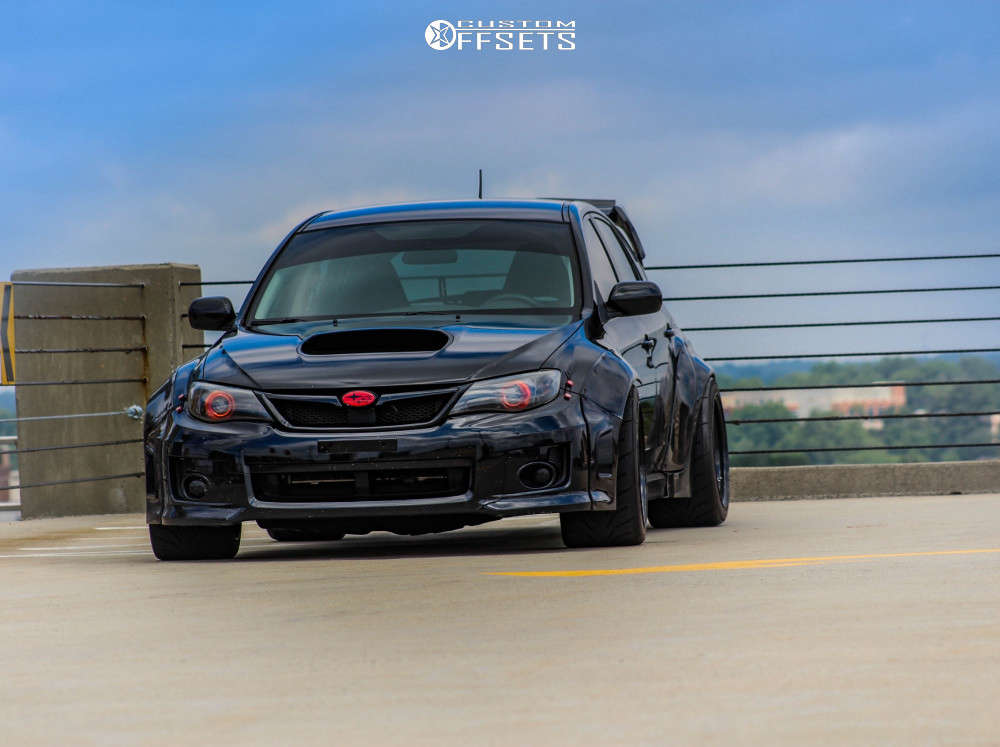 2011 Subaru WRX with 18x12 6 Rotiform Forged Six and 305/35R18 Toyo ...