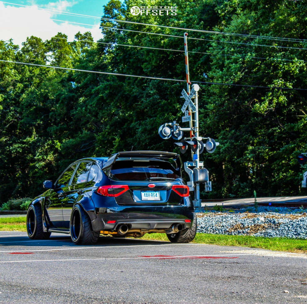 2011 Subaru WRX with 18x12 6 Rotiform Forged Six and 305/35R18 Toyo ...