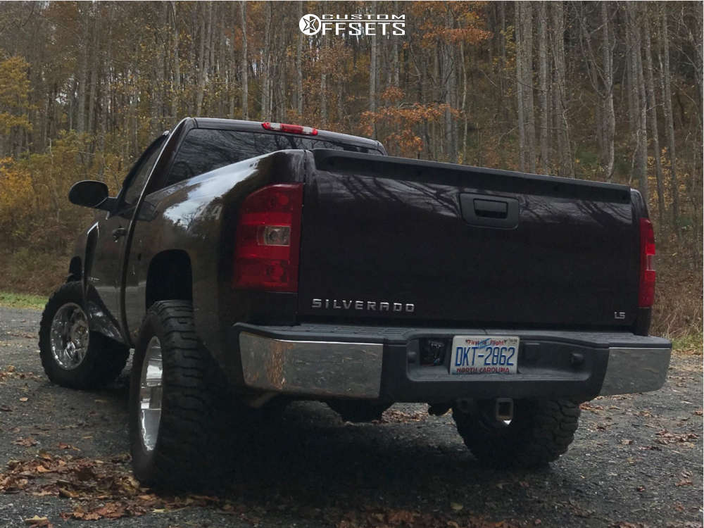 2008 Chevrolet Silverado 1500 with 18x10 -25 Diamo 17 Karat and 33/12 ...