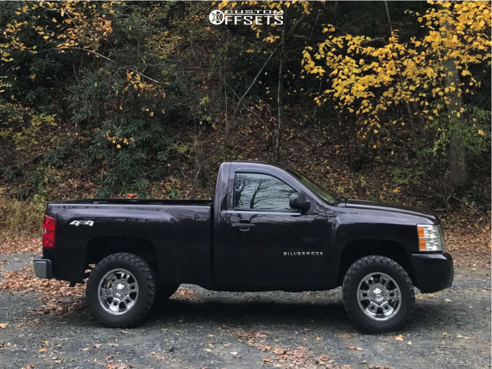 2008 Chevrolet Silverado 1500 with 18x10 -25 Diamo 17 Karat and 33/12 ...