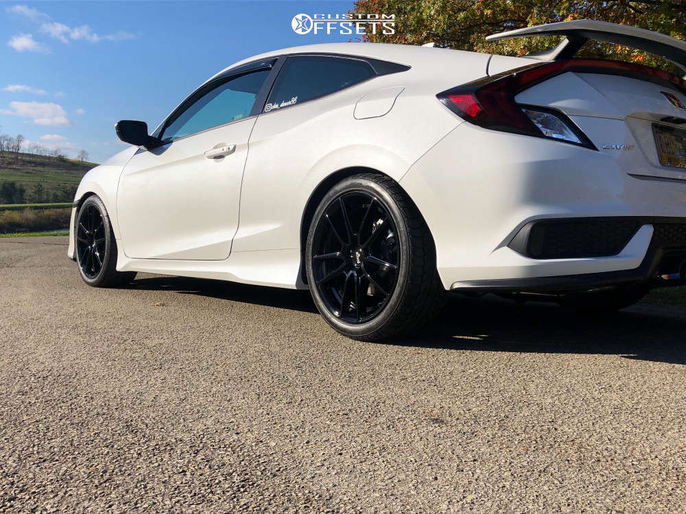 2019 Honda Civic with 18x8 40 Niche Dfs and 235/40R18 BFGoodrich G ...