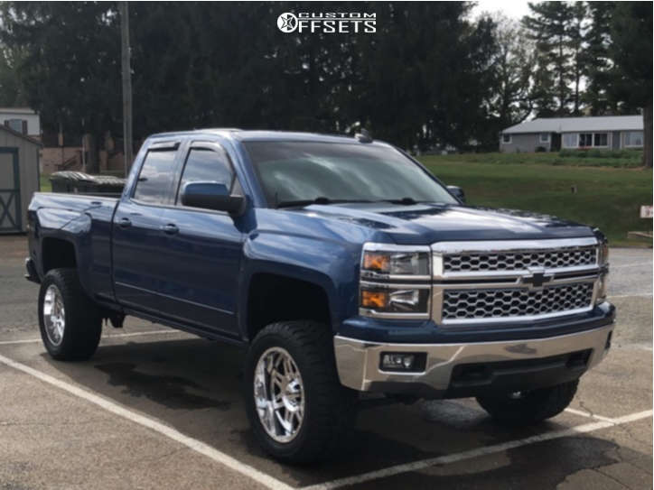 2015 Chevrolet Silverado 1500 with 20x10 -24 Moto Metal Mo975 and 33/12 ...