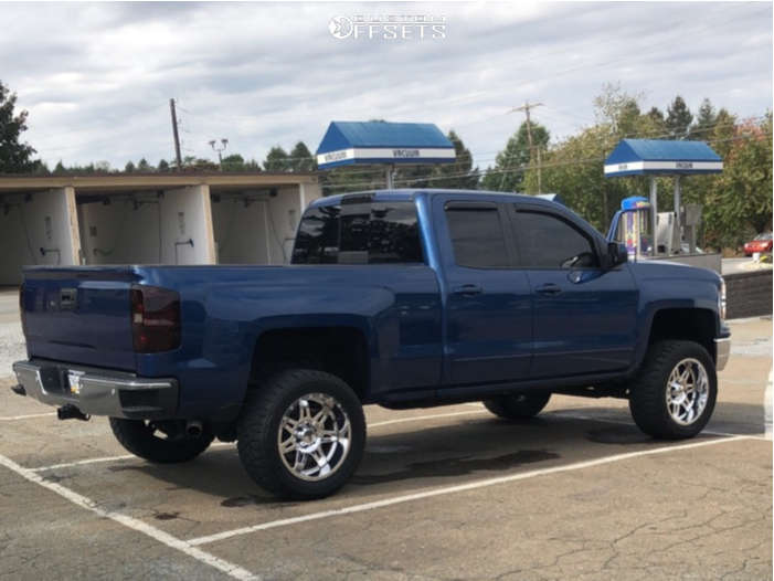 2015 Chevrolet Silverado 1500 with 20x10 -24 Moto Metal Mo975 and 33/12 ...