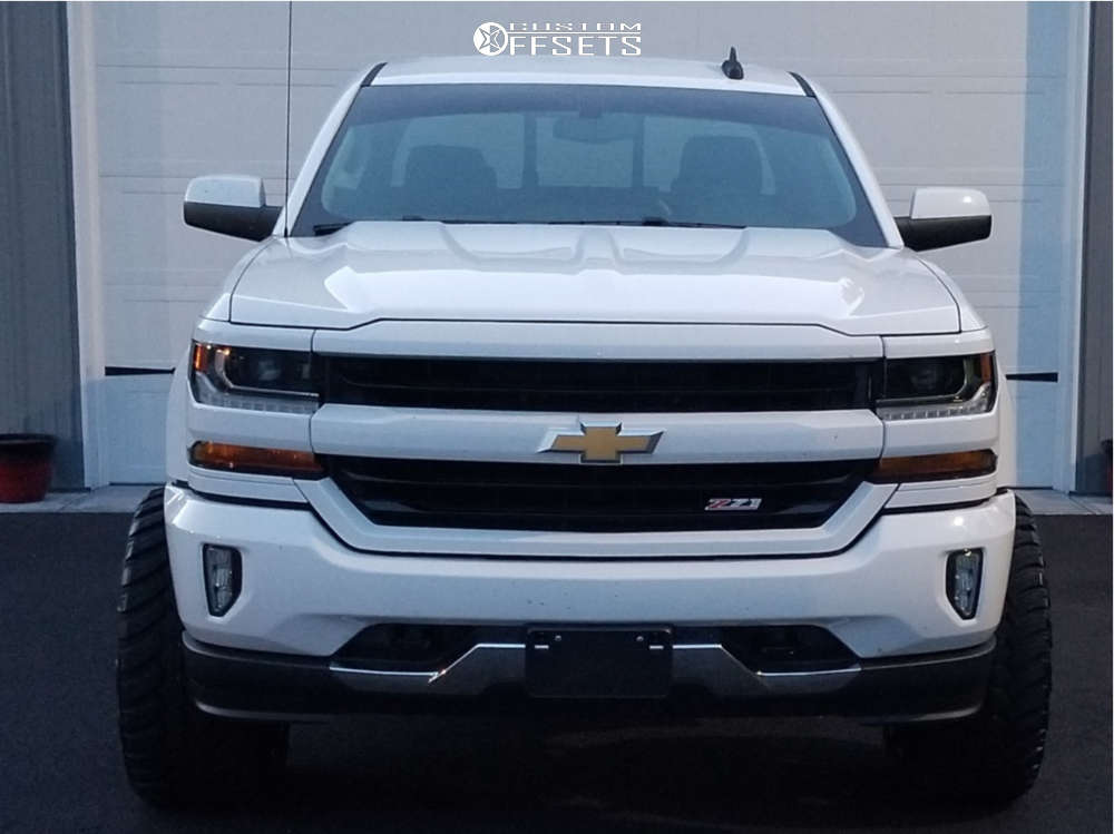2017 Chevrolet Silverado 1500 with 22x12 -44 Hostile Alpha and 33/12.5R22 AMP Mud Terrain Attack ...