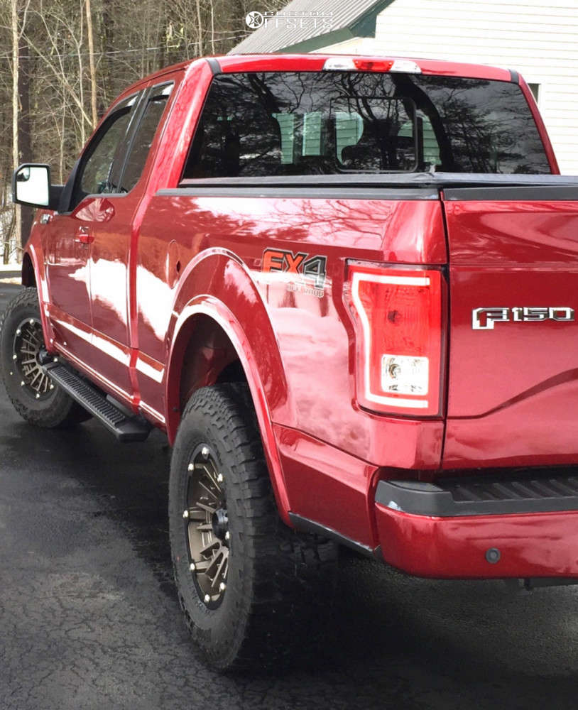 2017 Ford F-150 with 18x9 12 Vision Creep and 295/70R18 Falken Wildpeak ...