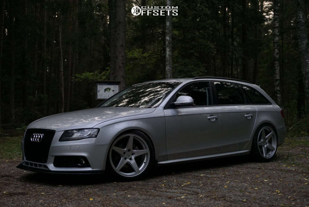 2009 Audi A4 with 19x9.5 35 Rotiform Wgr and 255/35R19 Landsail Ls588 and Coilovers | Custom Offsets