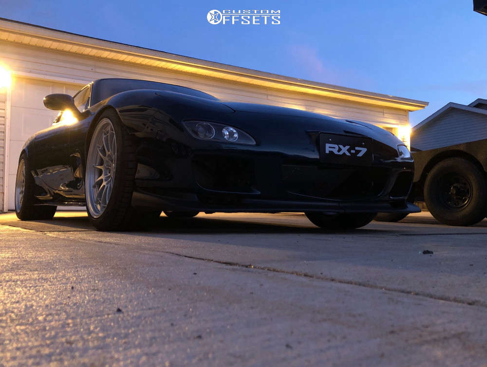 1993 Mazda RX-7 with 18x9.5 27 Enkei NT03M and 245/40R18 Continental ...