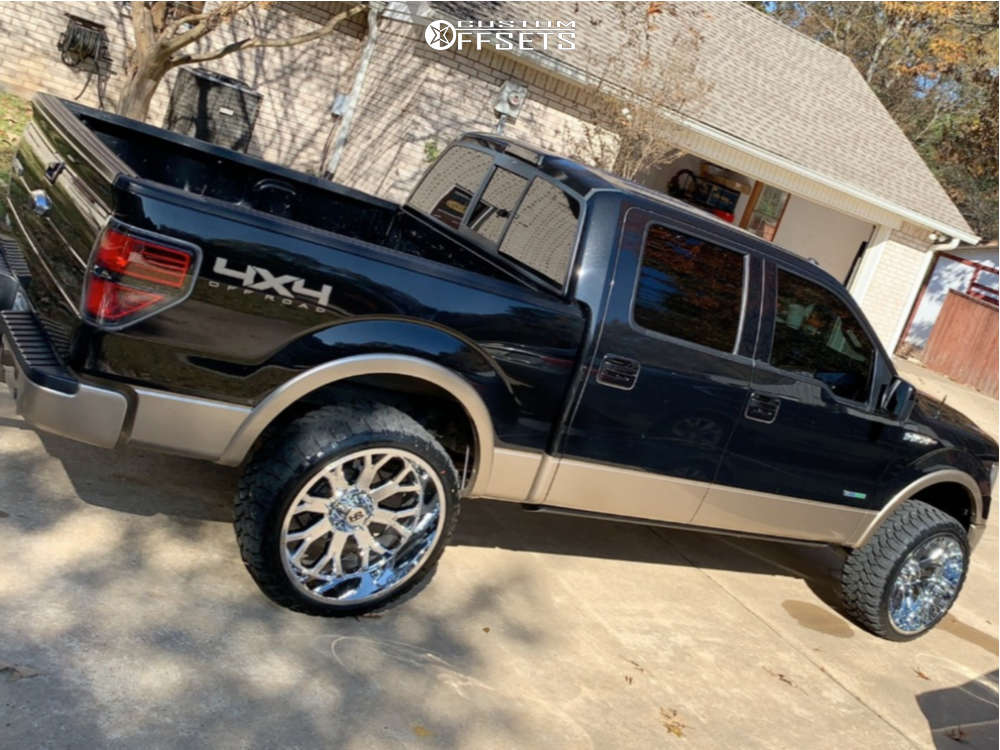 2013 Ford F-150 with 24x12 -44 Hardrock Slammer Xposed and 33/12.5R24 ...