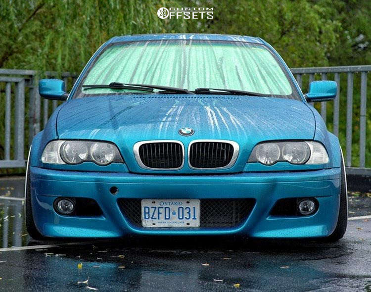 2001 BMW 330Ci with 18x9 25 Rotiform Roc and 215/35R18 Nankang Ns-ii ...