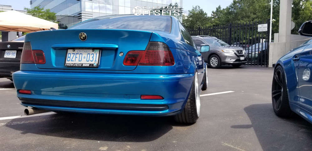 2001 BMW 330Ci with 18x9 25 Rotiform Roc and 215/35R18 Nankang Ns-ii ...