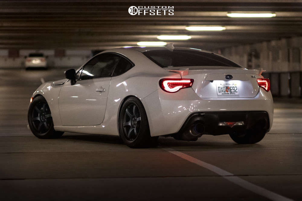 2015 Subaru BRZ with 18x9.5 38 Gram Lights 57DR and 245/35R18 Firestone ...