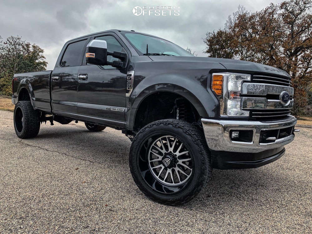 2017 Ford F-350 Super Duty with 24x12 -44 Specialty Forged SF036 and ...
