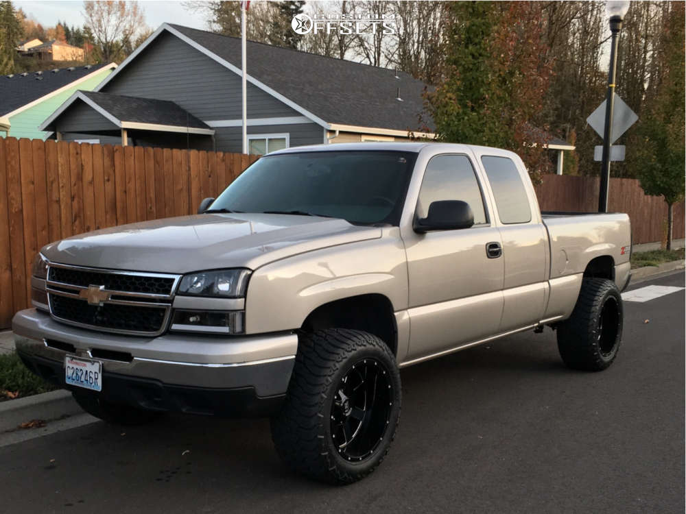 2006 Chevrolet Silverado 1500 Classic with 20x12 -44 Hardrock Tank H706 ...