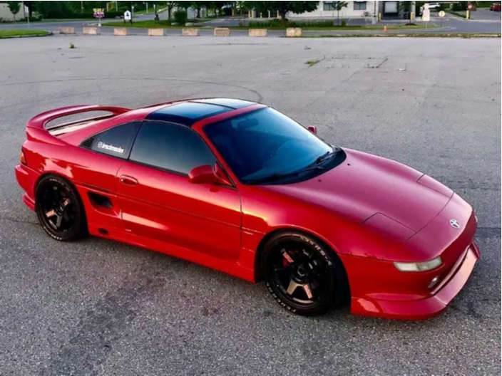 1991 Toyota MR2 with 17x7.5 40 Volk Te37 and 215/40R17 Federal 595 Rs ...