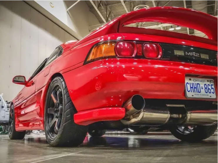 1991 Toyota MR2 with 17x7.5 40 Volk Te37 and 215/40R17 Federal 595 Rs ...