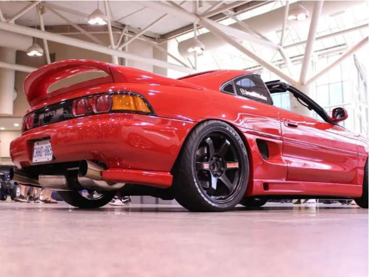 1991 Toyota MR2 with 17x7.5 40 Volk Te37 and 215/40R17 Federal 595 Rs ...