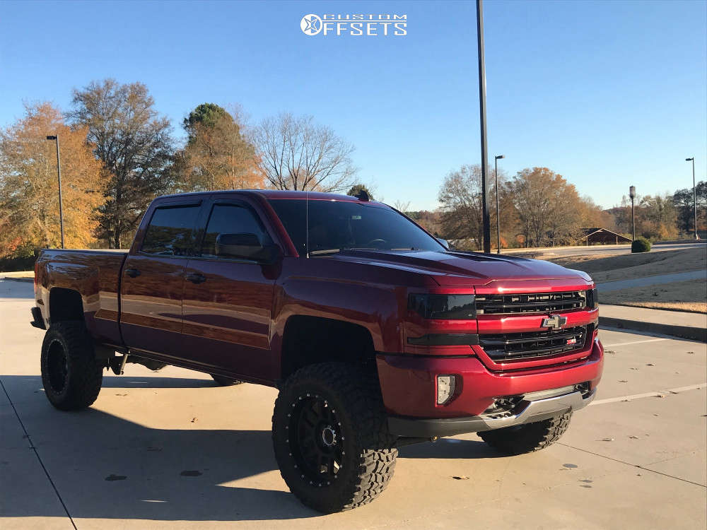 2017 Chevrolet Silverado 1500 with 20x10 -24 Method Mr606 and 35/12 ...