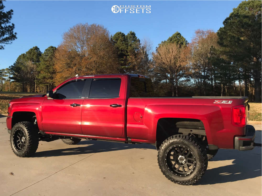 2017 Chevrolet Silverado 1500 with 20x10 -24 Method Mr606 and 35/12 ...