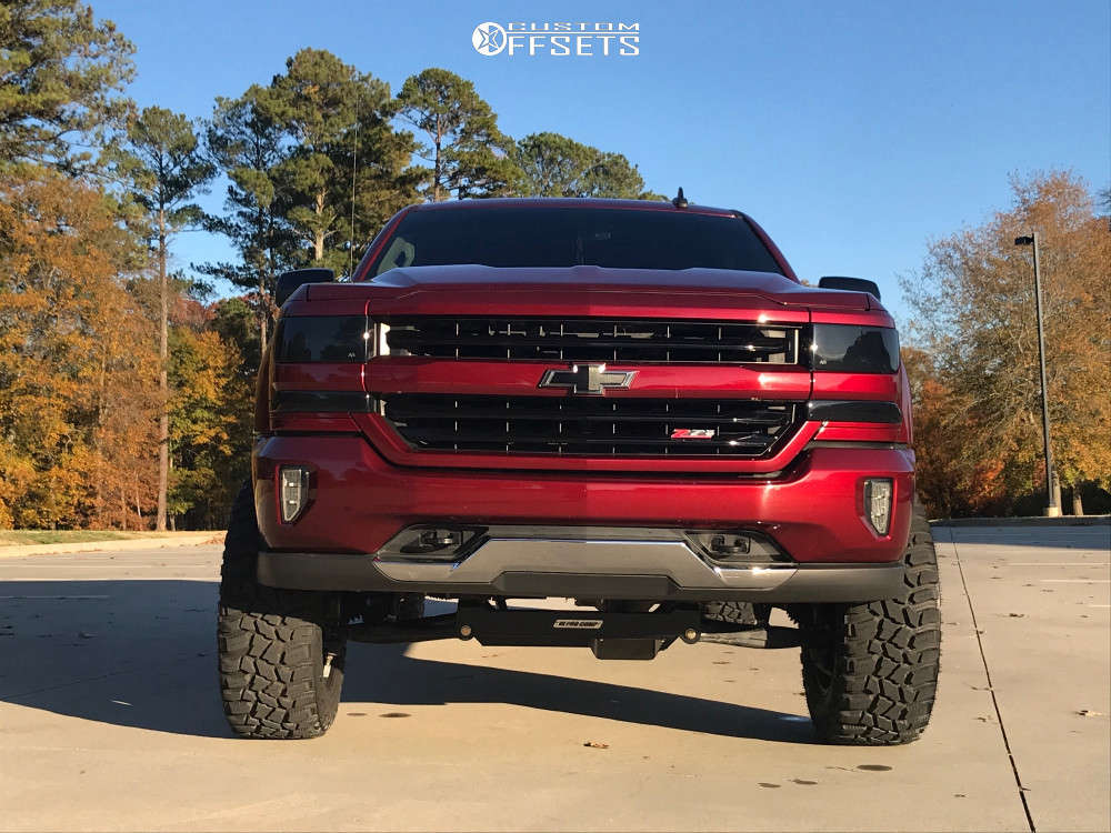2017 Chevrolet Silverado 1500 with 20x10 -24 Method Mr606 and 35/12 ...