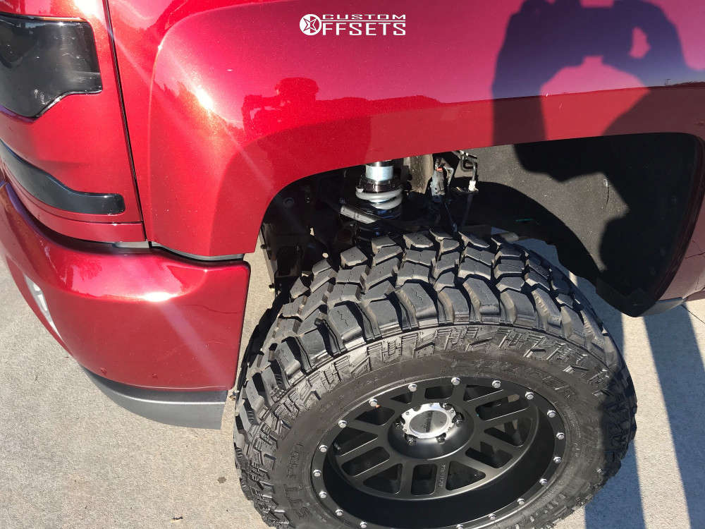 2017 Chevrolet Silverado 1500 with 20x10 -24 Method Mr606 and 35/12 ...